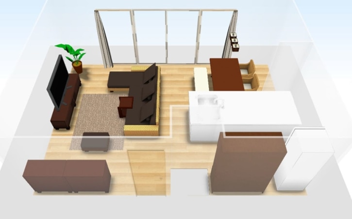 【実例付き】16畳LDKで快適なリビングを叶えるレイアウト術～縦長・横長・正方形LDK16畳～ | a.flat 風が運ぶ、自然の贈りもの - 目黒通り・新宿・大阪梅田(グランフロント北館)