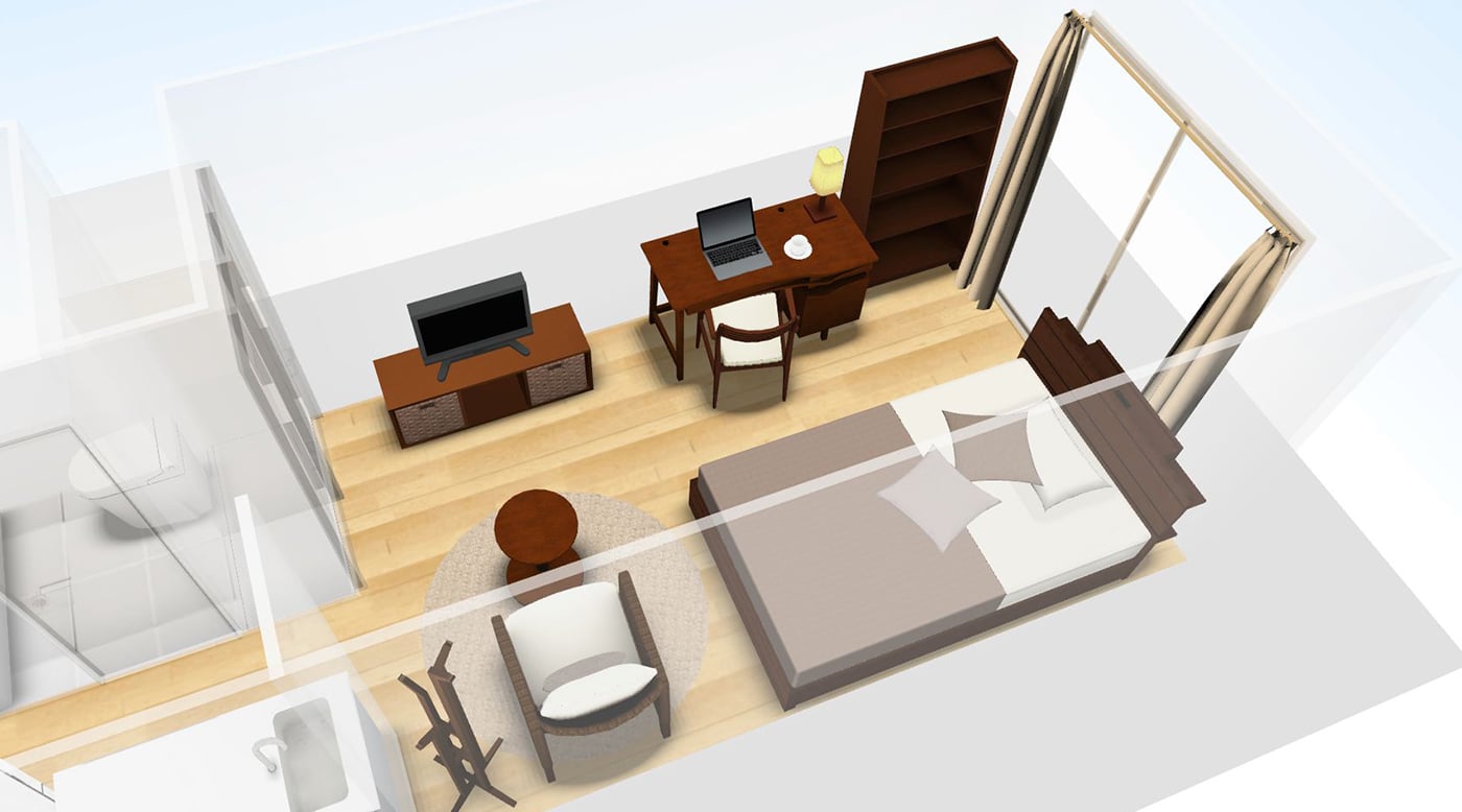 8畳1K・リビングのインテリアコーディネートの無料相談・依頼 | a.flat 風が運ぶ、自然の贈りもの - 目黒通り・新宿・大阪梅田(グランフロント北館)