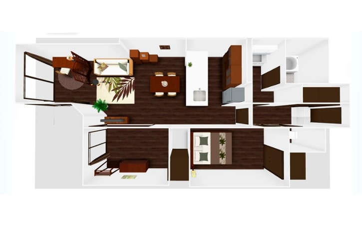 2LDKの家具配置は3Dシミュレーションが便利～レイアウトのコツを無料のシミュレーションサービスや利用事例と合わせてご紹介～ | a.flat 風が運ぶ、自然の贈りもの - 目黒通り・新宿 ...