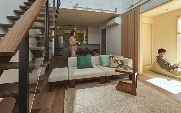 3LDKのレイアウト・インテリアコーディネートで家族との素敵な時間を過ごす | a.flat 風が運ぶ、自然の贈りもの - 目黒通り・新宿・大阪梅田(グランフロント北館)