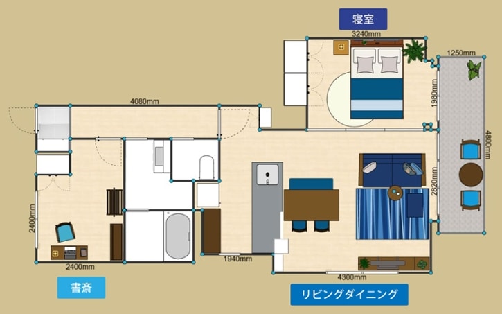 2LDKのレイアウト例・家具配置 ～二人暮らし・同棲で叶える理想のリビング・部屋～ | a.flat 風が運ぶ、自然の贈りもの - 目黒通り・新宿・大阪梅田(グランフロント北館)