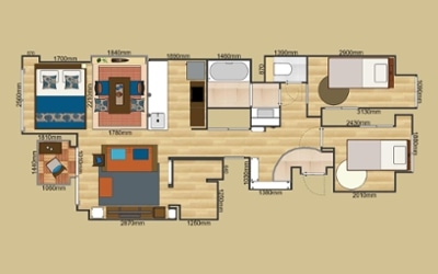 2LDKのレイアウト例・家具配置 ～二人暮らし・同棲で叶える理想のリビング・部屋～ | a.flat その暮らしに、アジアの風を - 目黒通り・新宿・大阪梅田(グランフロント北館)