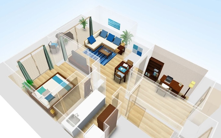 【3Dシミュレーション】自分でできる一人暮らしのインテリアコーディネートと家具配置 | a.flat 風が運ぶ、自然の贈りもの - 目黒通り・新宿・大阪梅田(グランフロント北館)