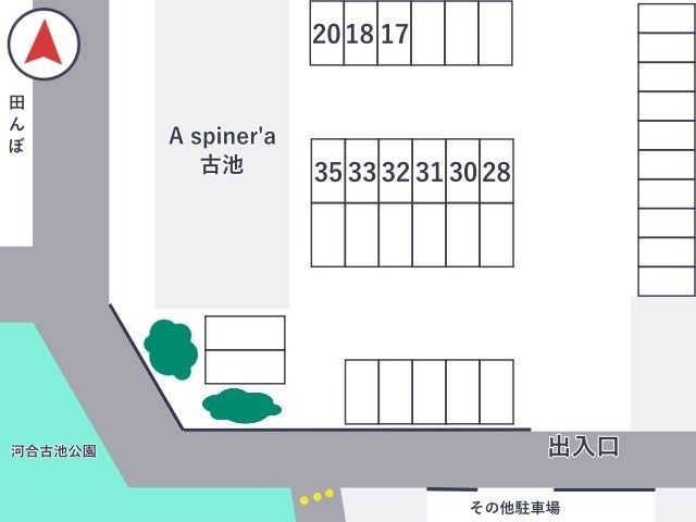 河合2丁目20河合古池公園前MP[akippa]駐車場｜駐車場予約サービスakippa