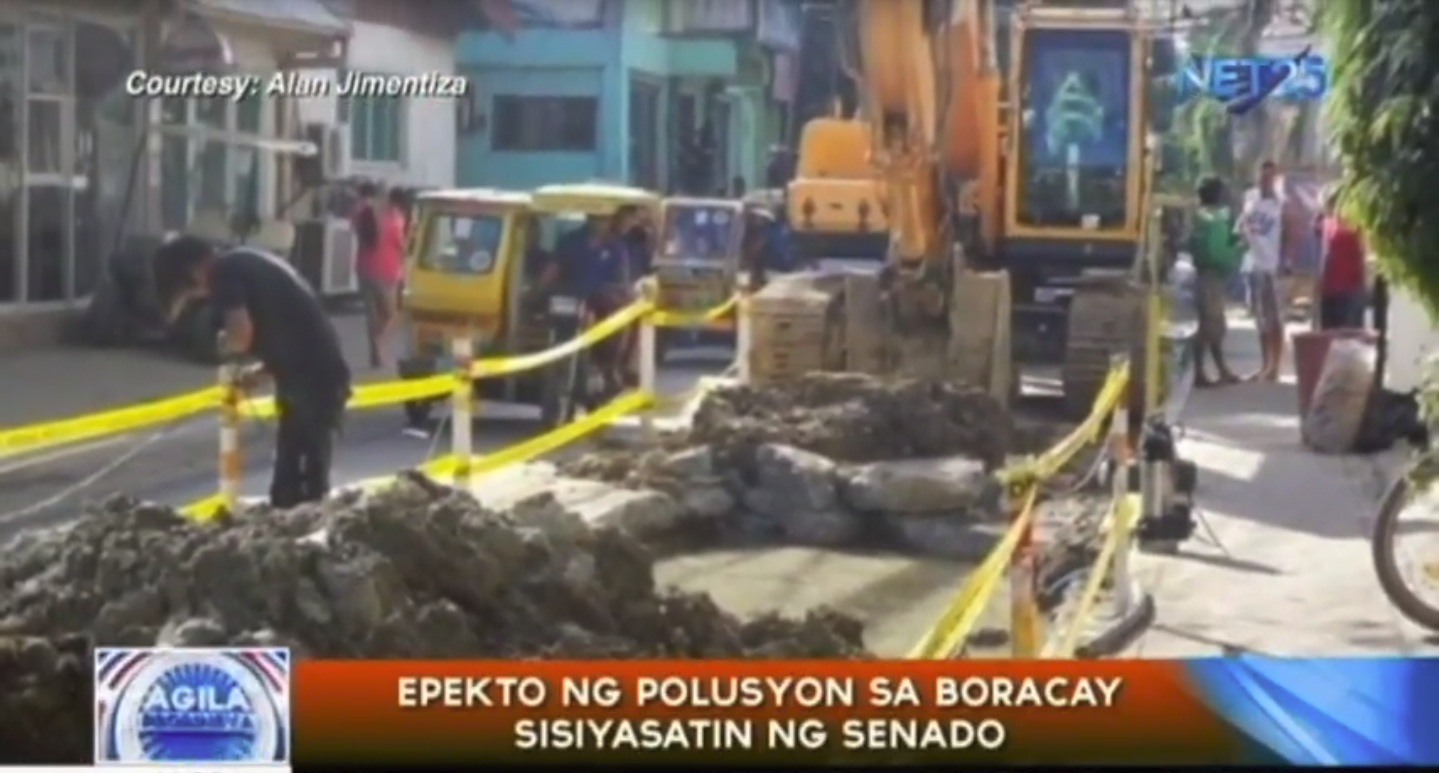 Epekto ng polusyon sa Boracay, sisiyasatin ng Senado