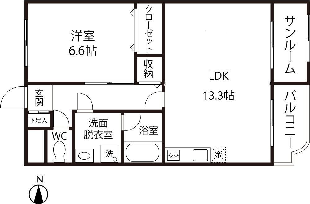 【築27年・2DK】大胆な間取り変更と”驚きの設備”で家賃16,000円アップ | マンション・アパート経営など不動産の相談は満室の窓口
