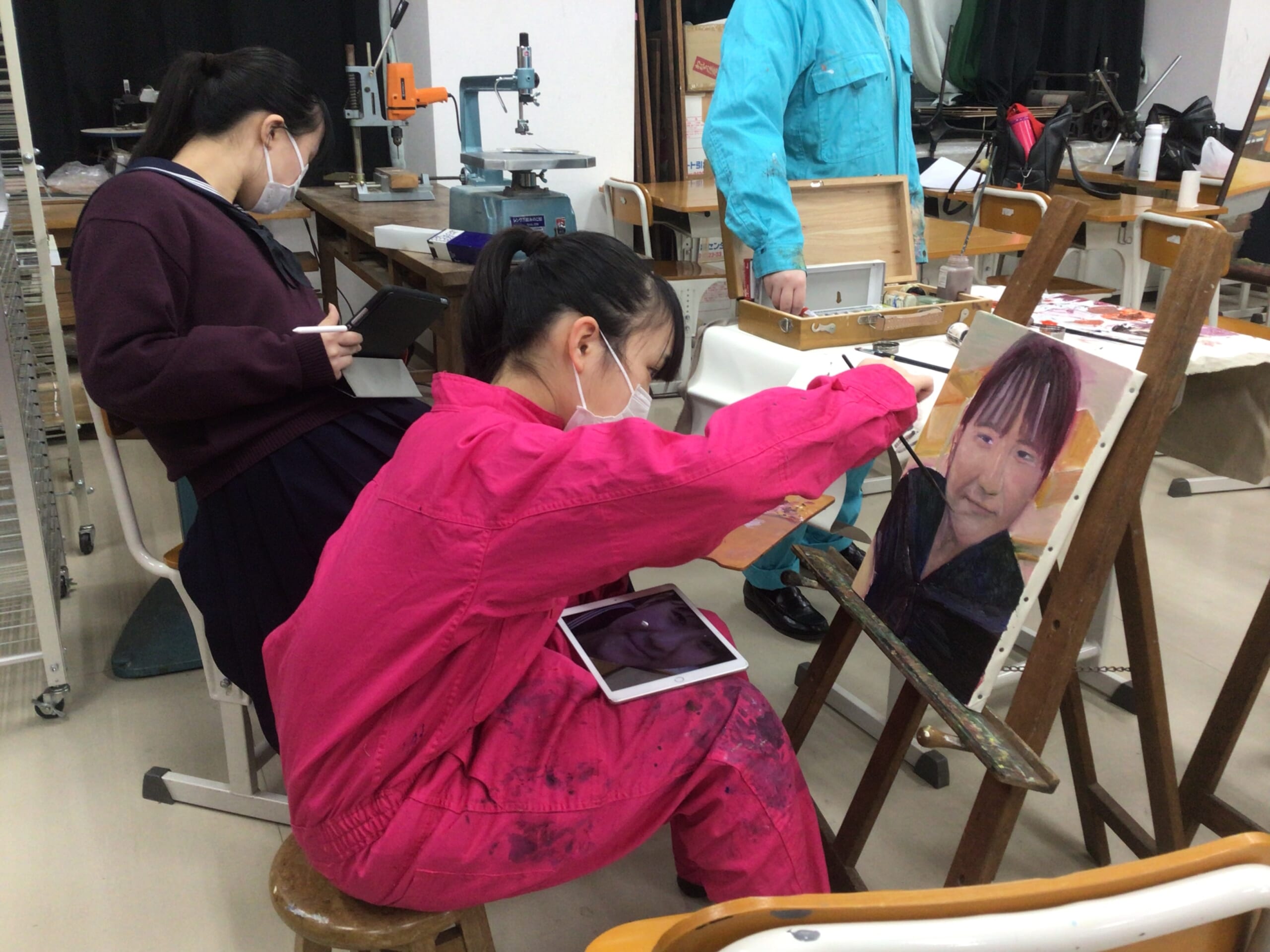 油絵に挑戦中 ️ | 高校｜美術部 | 筑紫女学園中学校・高等学校 | Yellz（エールズ）