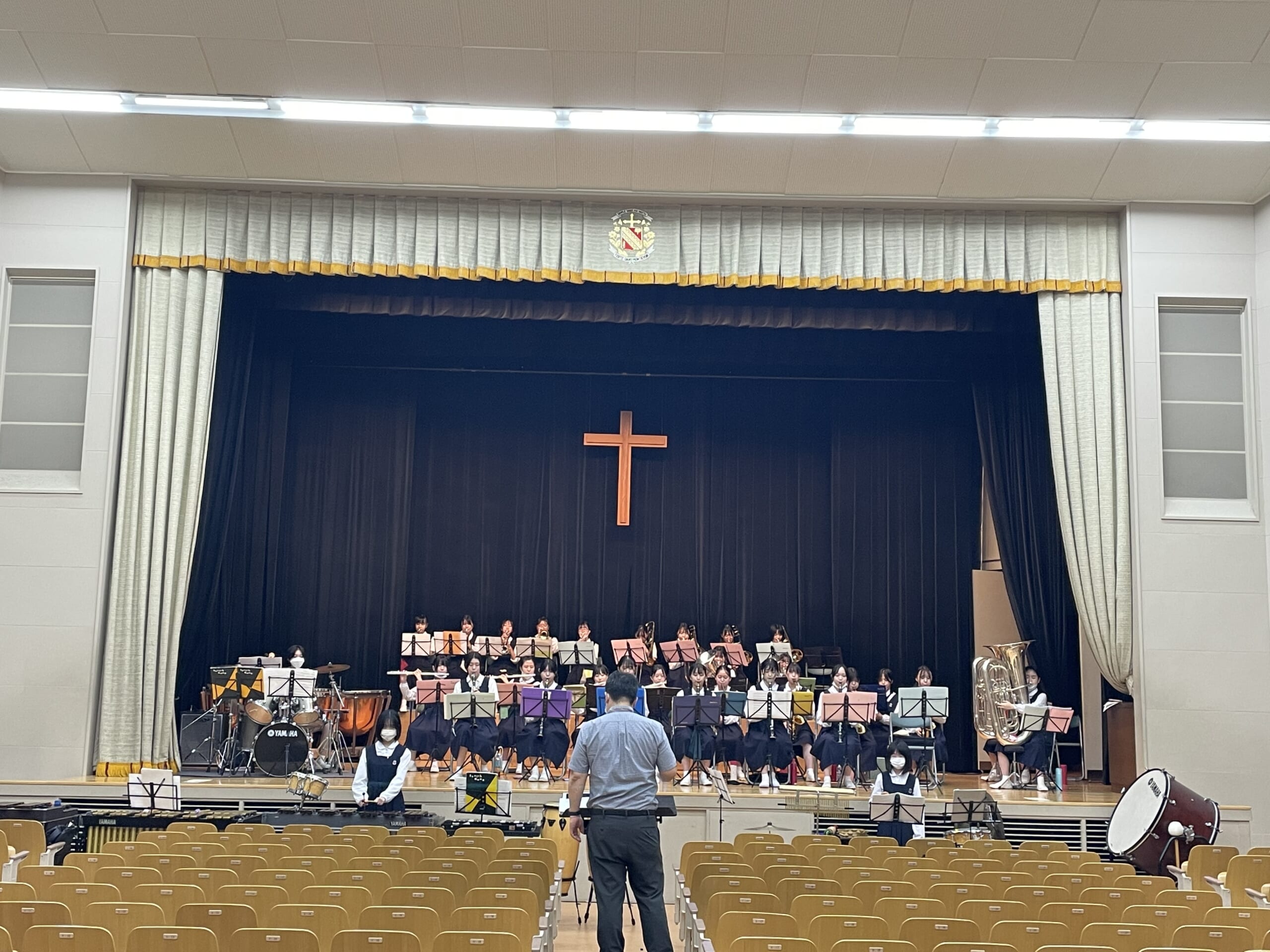 講堂練習スタート！ | 吹奏楽部（中学校・高校） | 福岡雙葉中学校・高等学校 | Yellz（エールズ）