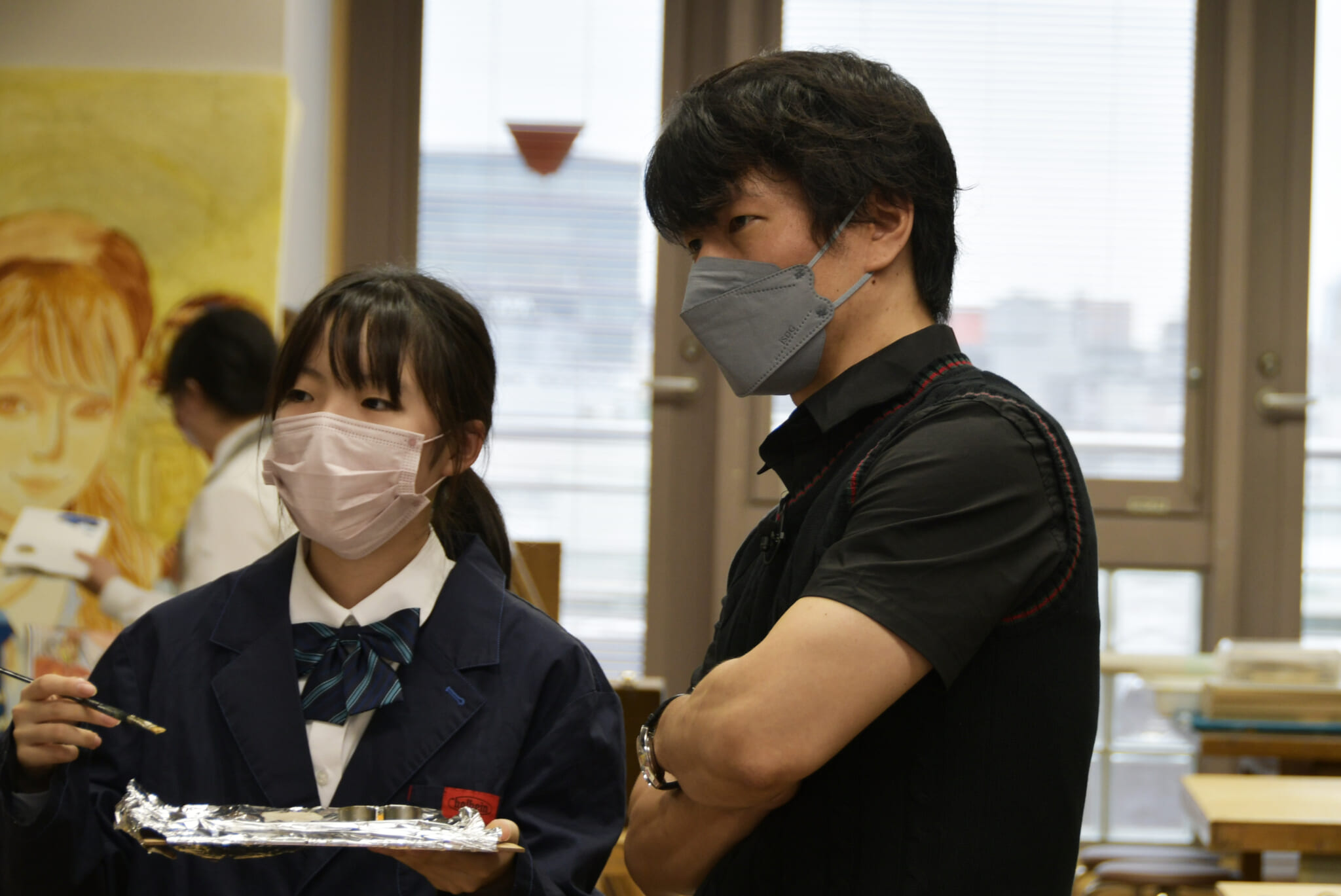 【Yellz公式】学校支援プロジェクト「Yellz（エールズ）＠school」共同制作活動第4回 画家・中島健太氏による講義が行われました ...