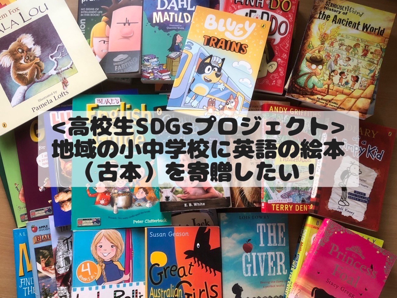 高校生SDGsプロジェクト 地域の小中学校に英語の絵本（古本）を寄贈！ | 旭川明成高校SDGsプロジェクト | 旭川明成高等学校 | クラウドファンディング | 寄付 | Yellz