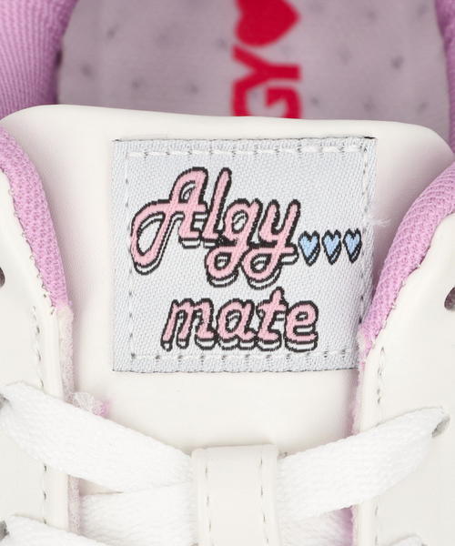 アルジー｜ALGY キッズ 通販 ALGY アルジー キッズ 厚底ビッグロゴスニーカー【軽量】 5322 ホワイト/パープル[2602_4 ...