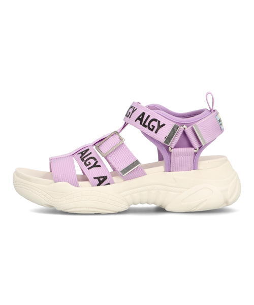 アルジー｜ALGY キッズ 通販 ALGY アルジー キッズ 厚底ロゴベルトサンダル【軽量】 4301 パープル[2259][2272_3 ...