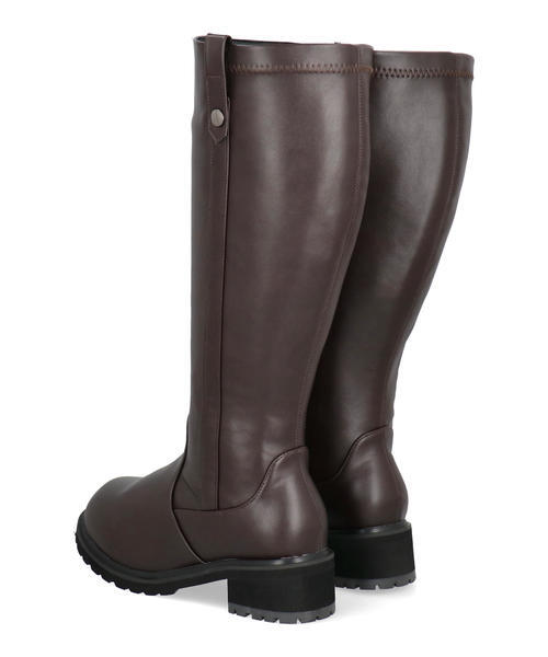 la farfa ラファーファ レディース ロングジョッキーブーツ【幅広4E/筒幅ゆったり/大きいサイズ】取り外せる二重中敷で調節可能 6001 ブラック la farfa レディース 通販 la farfa ラファーファ レディース ロング