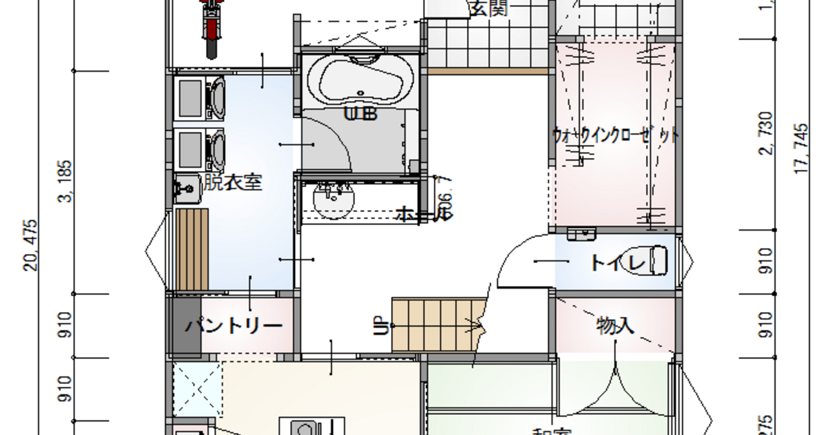広々とした3LDKで家事もゆとりある暮らしを | will建築工房の間取り例【くふうイエタテ】