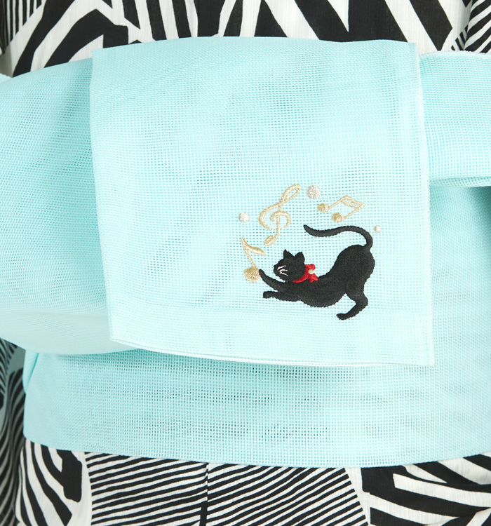 紗 半巾帯 刺繍入り No.5ZG-0625-10の通販｜きもの365