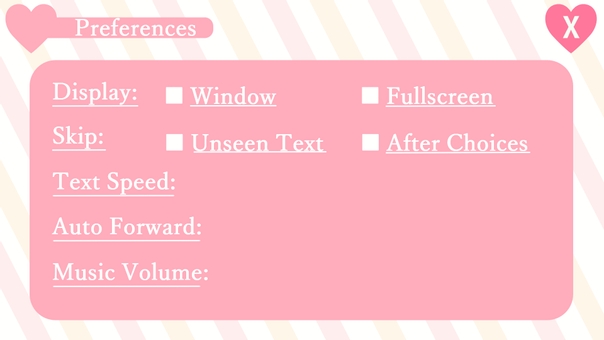 Free Vectors | Dating Sim Cultivation Visual Novel Game Settings UI ...