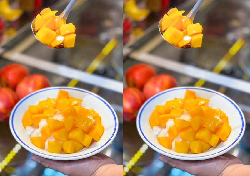 不輸Gelato義式冰淇淋！手工綿綿冰3球70元、水果味很濃很天然，桃園必吃「陳秋剛綿綿冰」芒果冰竟然只要90元。 | beanfun!