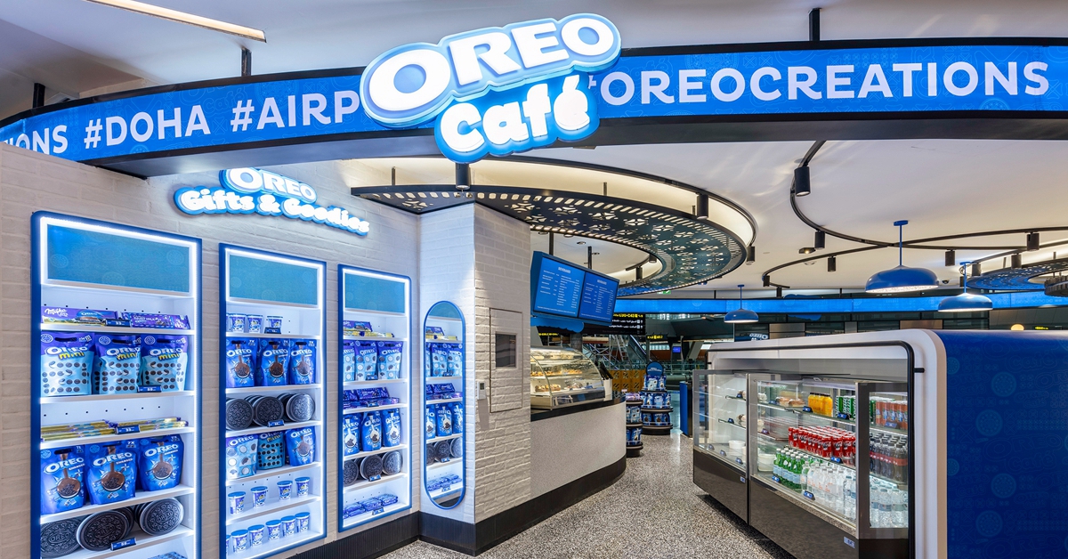 滿滿都是OREO！卡達國際機場開設OREO Café，不但有餅乾還有OREO口味的奶昔與蛋糕！-Taipei Walker