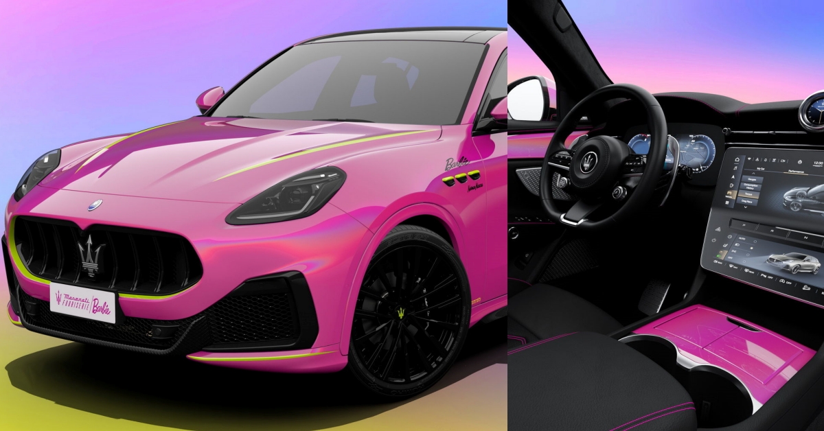瑪莎拉蒂也瘋芭比？打造全球限量2台的Barbie Maserati Grecale，全車都是桃粉色-Taipei Walker