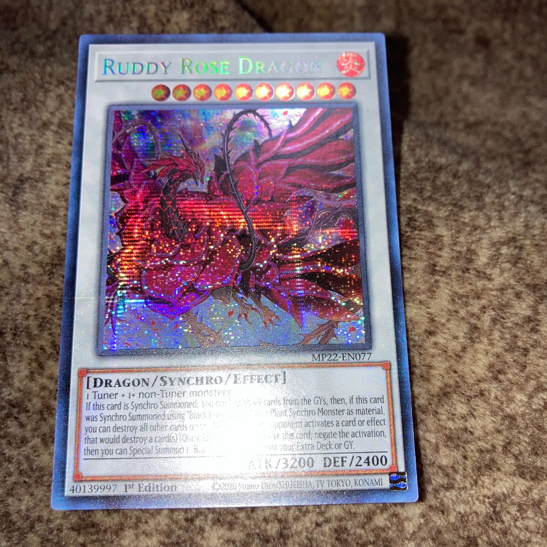 Ruddy Rose Dragon English Prisma with extras (New) （302681983）| magi -TCG Marketplace- | magi