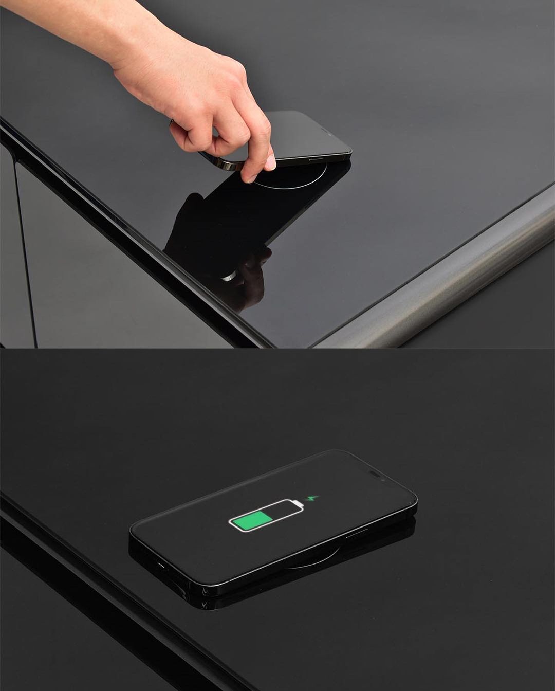 #ルーザースマートテーブル - 冷蔵庫やスピーカー内蔵、ワイヤレス充電も可能な… | 家電BOX /カデンボックス/kadenbox