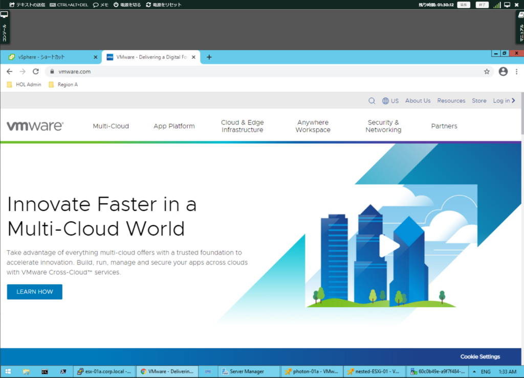 【VMware Hands on Labで検証シリーズ】VMware HOL上でNested ESXiを起動する | Lab8010