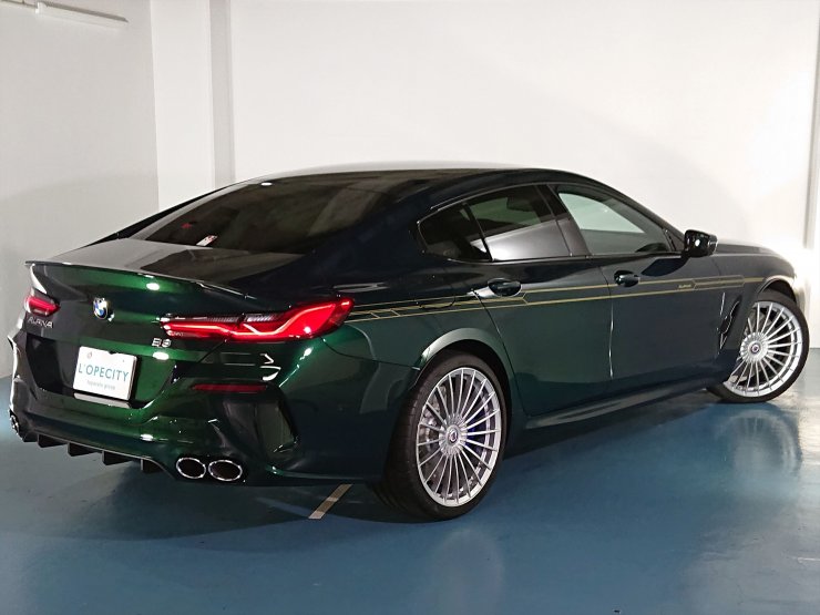 アルピナ B8 グランクーペ Allrad 1オーナー 現行モデル アルピナグリーン 左ハンドル サンプロテクションガラス【新車保証継承令和9 ...