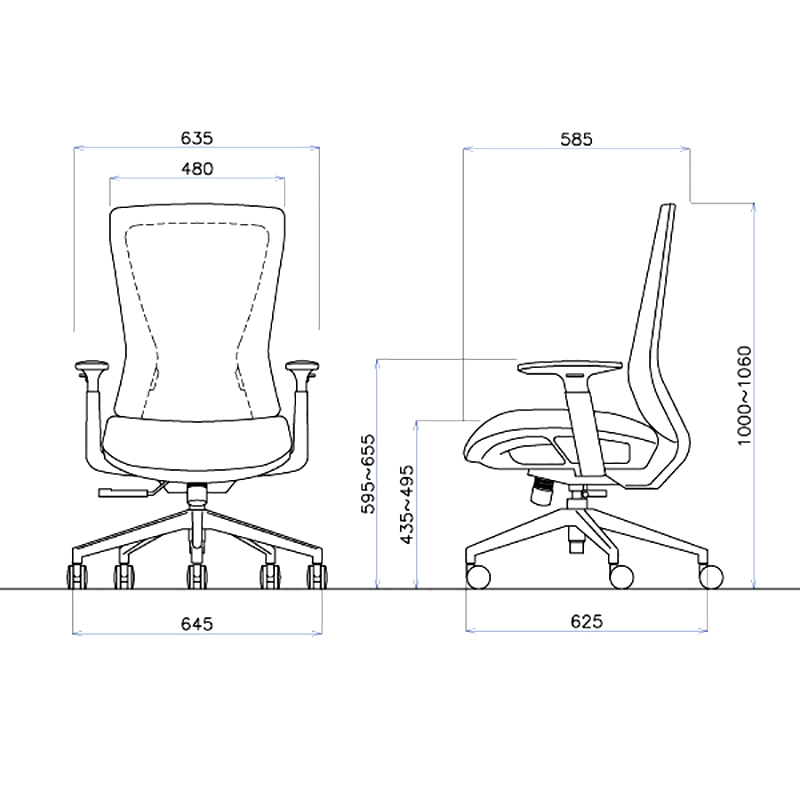 TOKIO Vol.16のオフィス・業務用チェア オフィスチェア FCM-71_｜飲食店用家具のオーダー販売｜店舗家具ショップ