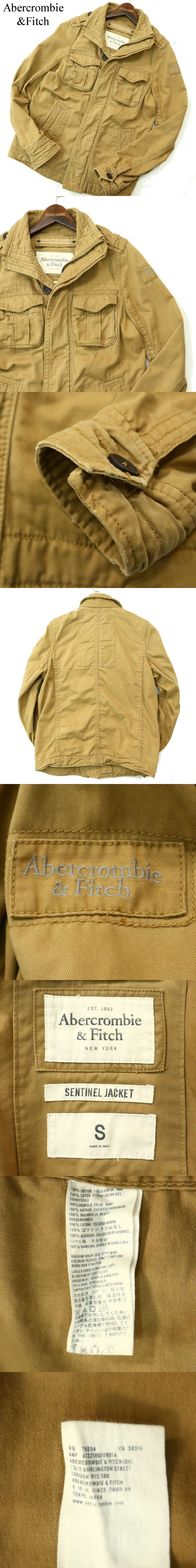 代購代標第一品牌－樂淘letao－Abercrombie&Fitch アバクロンビー＆フィッチ SENTINEL JACKET ダメージ加工★ ミリタリー ワーク ジャケット Sz.S メンズ ...