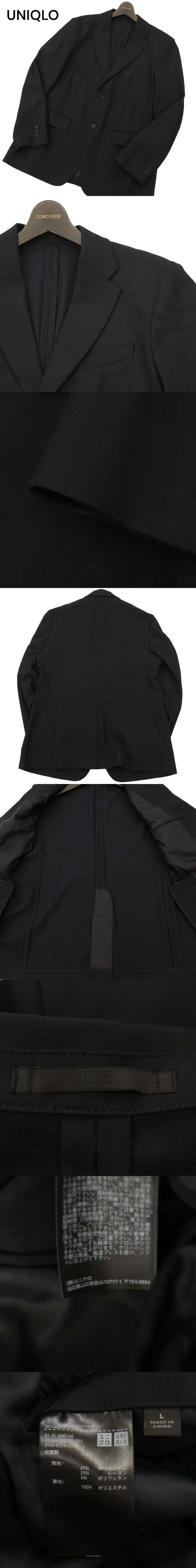 日本代購代標第一品牌【樂淘letao】－22SS★ UNIQLO ユニクロ 通年 2WAYストレッチ★ テーラード ジャケット Sz.L メンズ ネイビー C4T01189_2#O