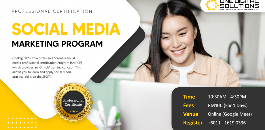Professional Certification Social Media Marketing Training Program | Peatix