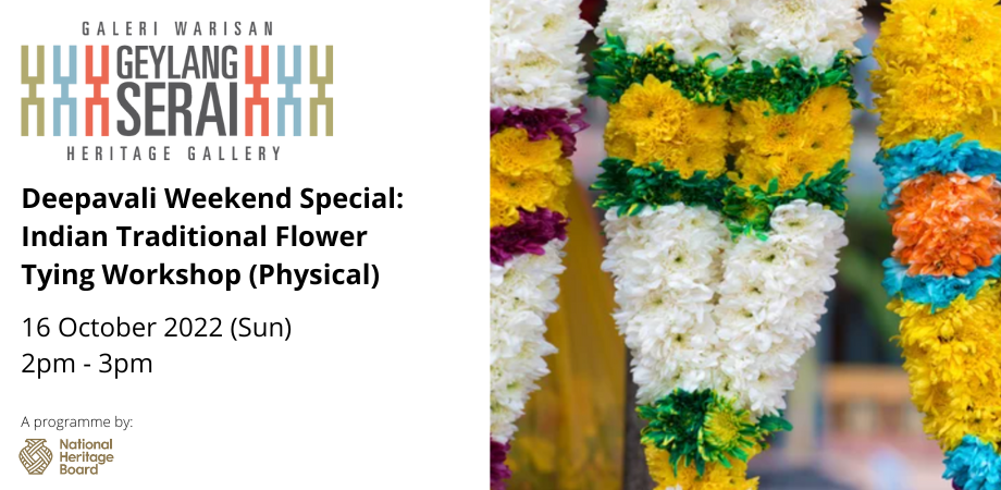 Deepavali Weekend Special: Indian Traditional Tying Flower Workshop (Physical) | Peatix