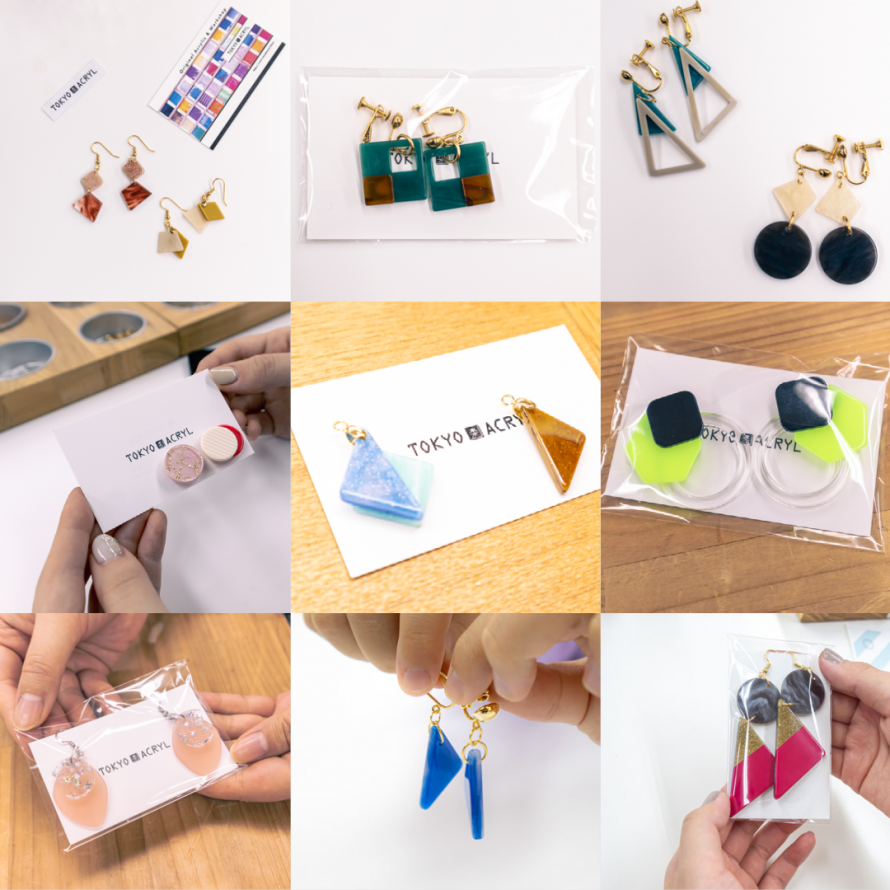 【4月8・15・29日】アクリルイヤリングを作るワークショップ/アクセサリー体験 | Peatix