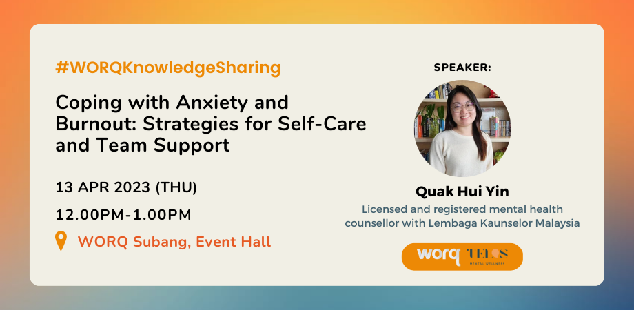 Coping with Anxiety and Burnout: Strategies for Self-Care and Team Support | Peatix