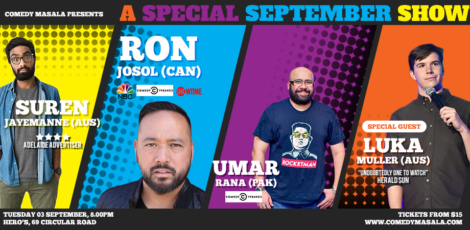 Comedy Masala presents: RON JOSOL (CAN) & SUREN JAYEMANNE (AUS) with ...
