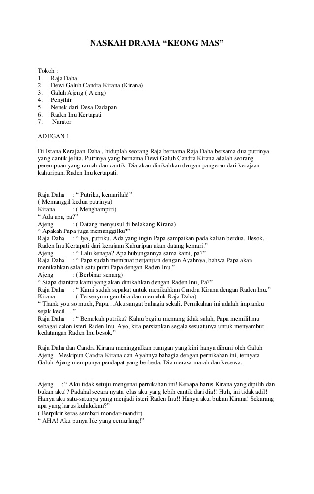 FULLdialognaskahdramalegendasangkuriangbahasajawa !!HOT!! | Peatix