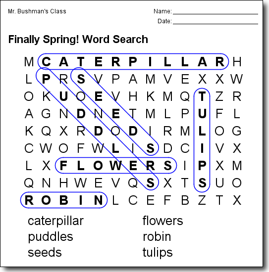 How To Make Free Word Search Puzzles Printable FREE PRINTABLE TEMPLATES