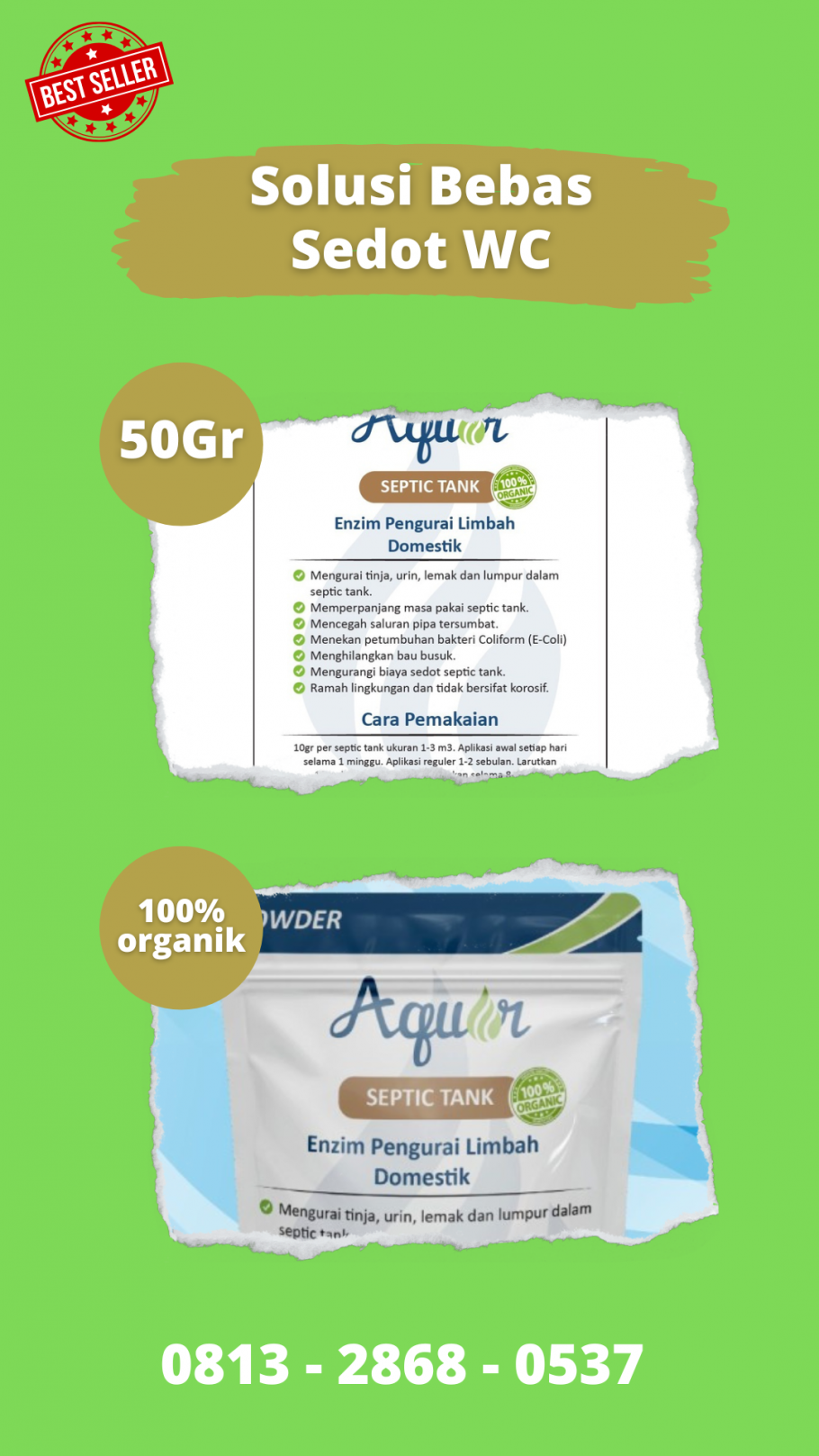 Produsen Obat WC Mampet Pengurai Tinja Jababeka | Peatix