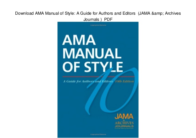 ama manual of style download