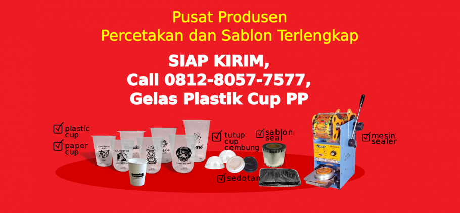 READY STOCK, Call 0812-8057-7757, Gelas Plastik Cup PP | Peatix