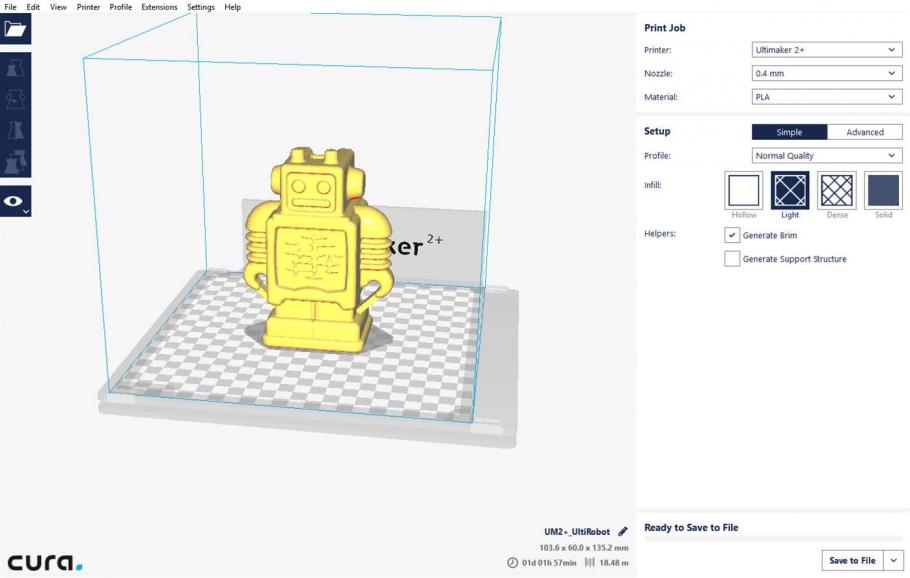 3d printer software cura