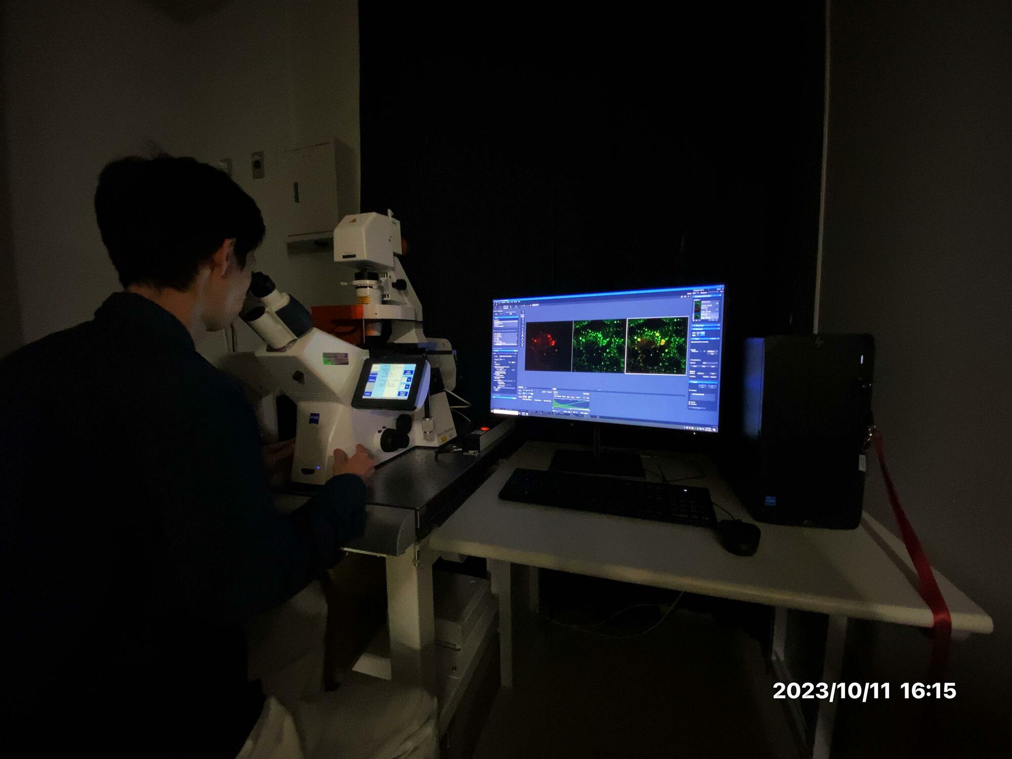 Confocal microscope installed | The Department of Microbiology ...