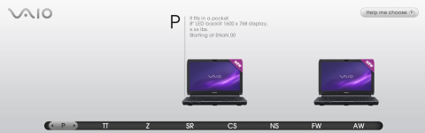 pocketgames PDA秘宝館 » Blog Archive » SonyStyle USA に新型VAIOの一部情報が！