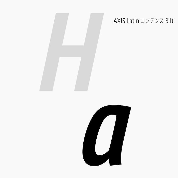 AXIS Latin コンデンス B It | タイププロジェクト | REALTYPE