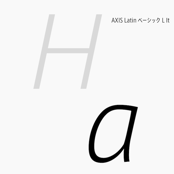 AXIS Latin ベーシック L It | タイププロジェクト | REALTYPE