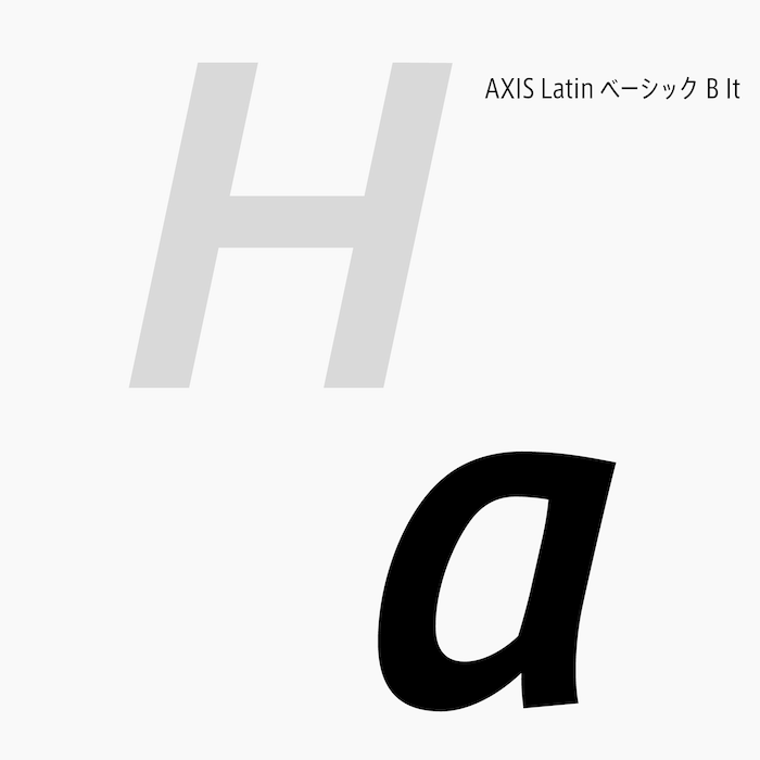 AXIS Latin ベーシック B It | タイププロジェクト | REALTYPE