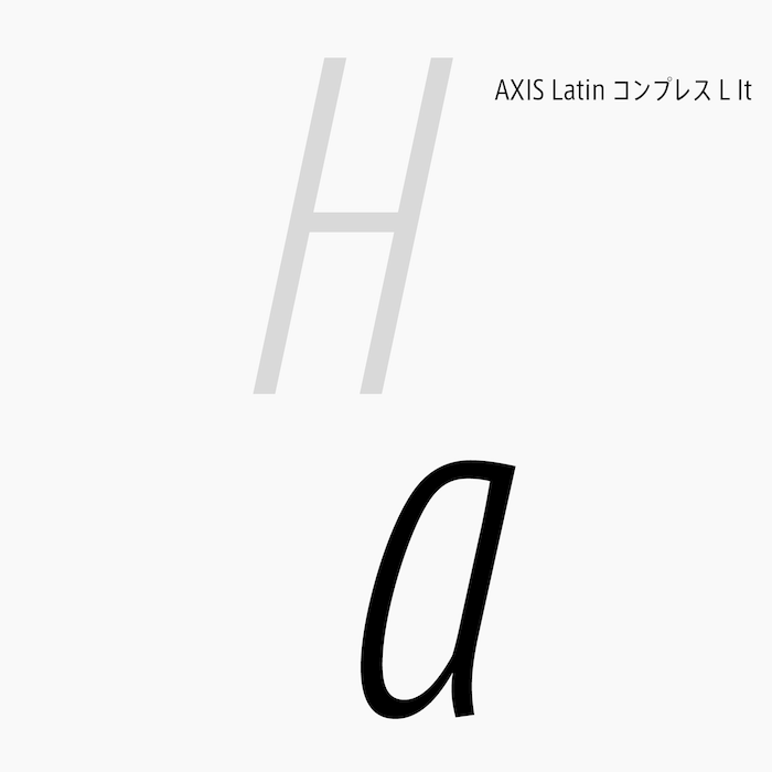 AXIS Latin コンプレス L It | タイププロジェクト | REALTYPE