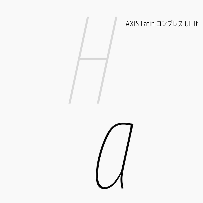 AXIS Latin コンプレス UL It | タイププロジェクト | REALTYPE