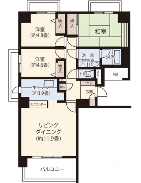 トミンハイム鑓水-/東京都八王子市/南大沢/3LDK | 東京、神奈川、千葉、埼玉のリノベーション・デザイナーズ賃貸ならグッドルーム[goodroom]
