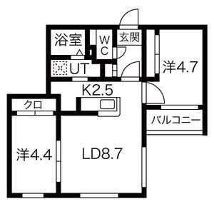 スプレンドールノルド20-/北海道札幌市北区/北18条/2LDK | 札幌のリノベーション・デザイナーズ賃貸ならグッドルーム[goodroom]